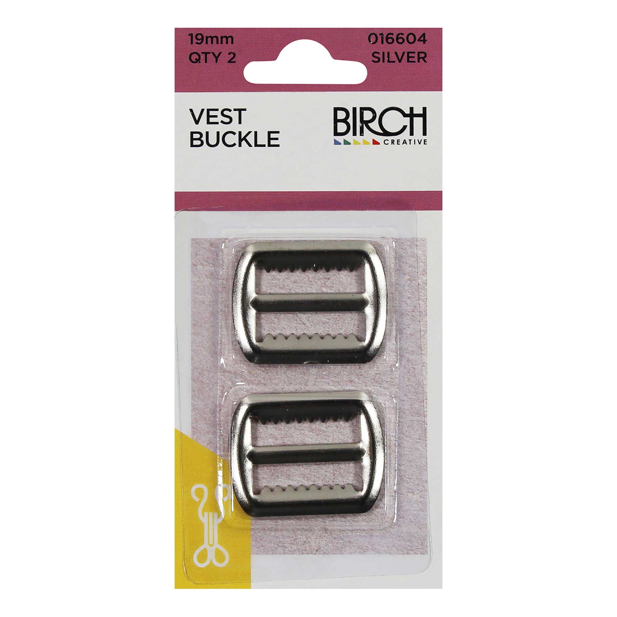 VEST BUCKLE 19MM 2PK NO.35 » Birch Wholesale