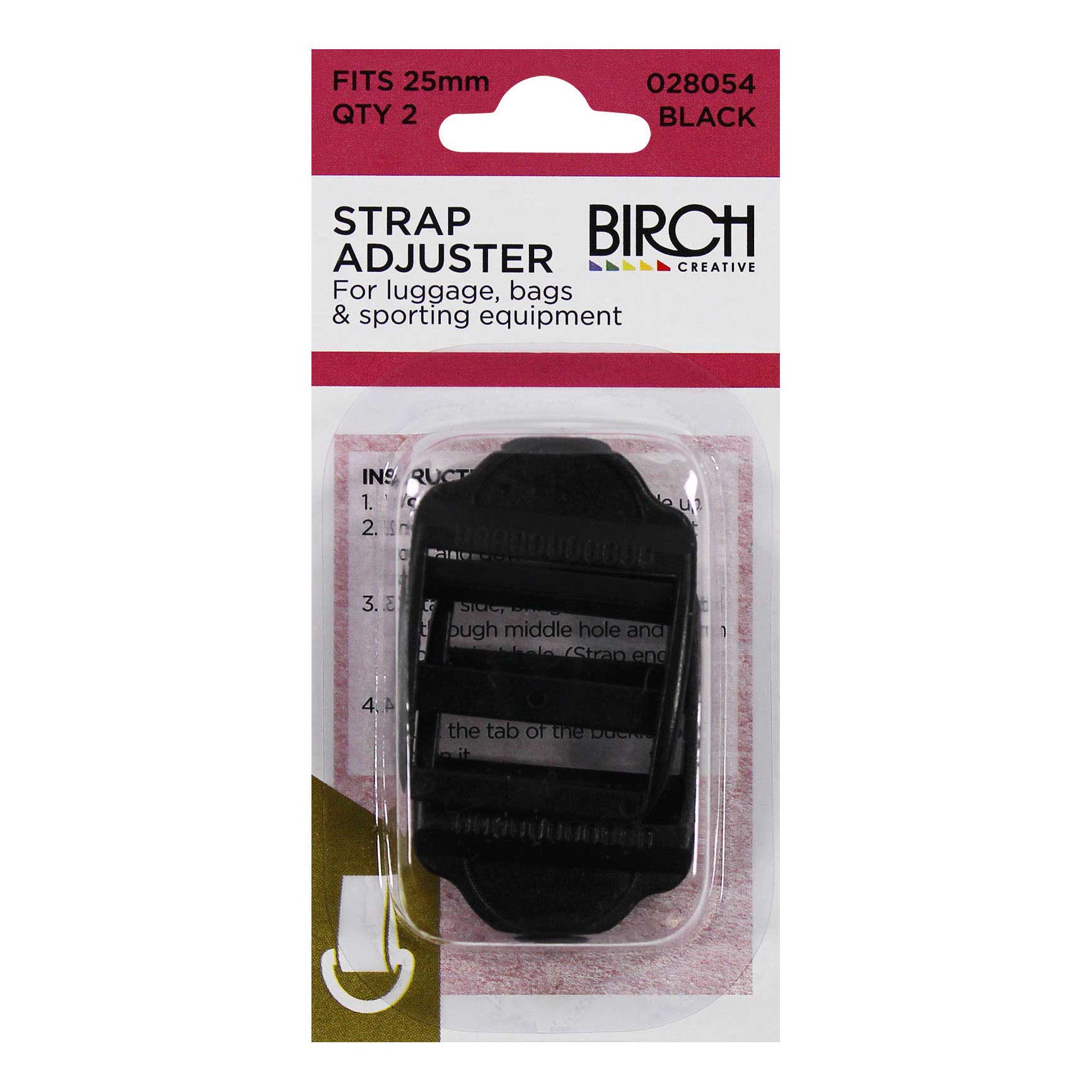 BUCKLE STRAP ADJUSTABLE 25MM » Birch Wholesale