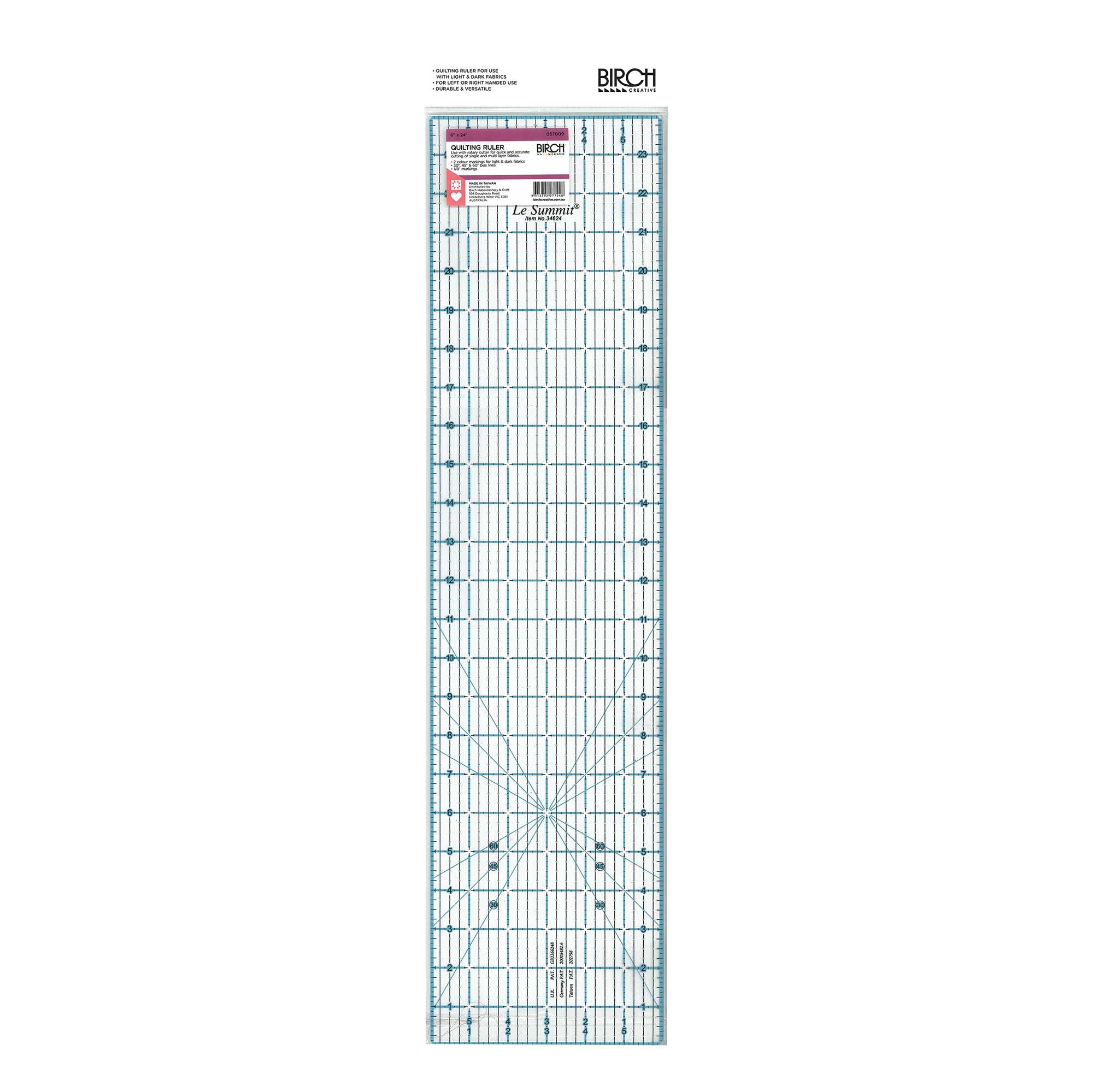 QUILT RULER STANDARD 6"x24" - 34624 » Birch Wholesale