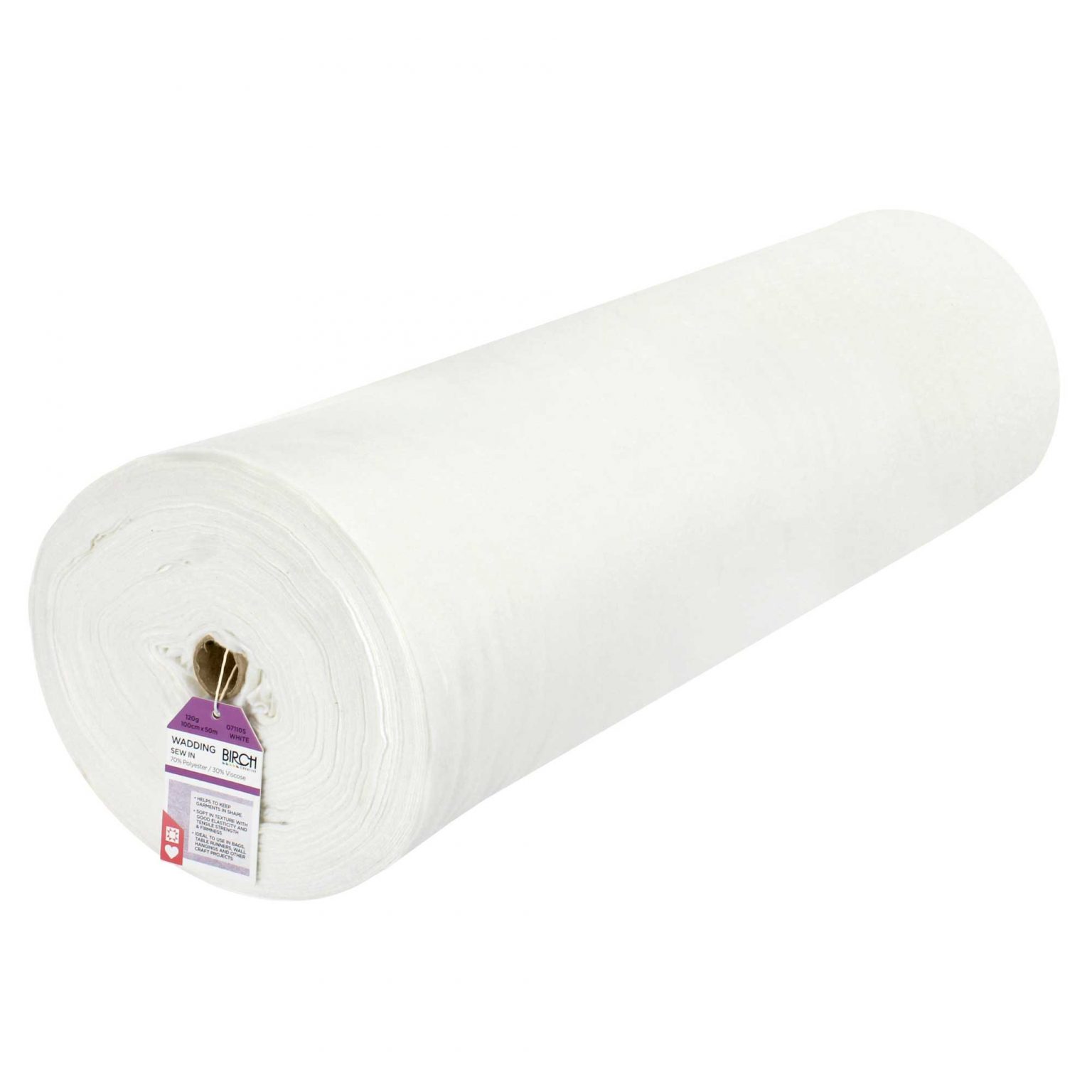 WADDING THERMAL BONDED 1500MM X 25M 100GSM » Birch Wholesale