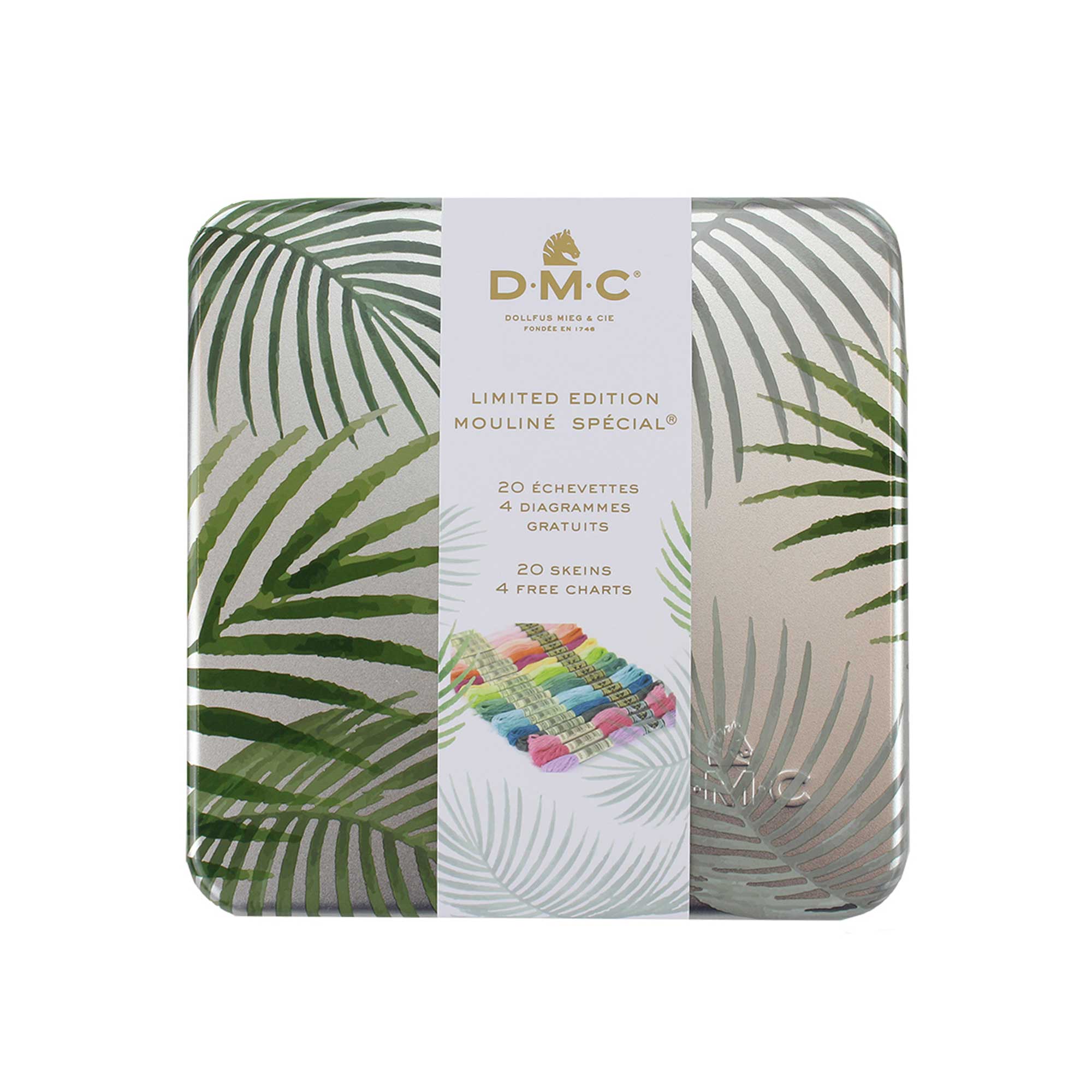 DMC LIMITED EDITION TIN - 20 SKEINS WITH 4 CHARTS » Birch Wholesale