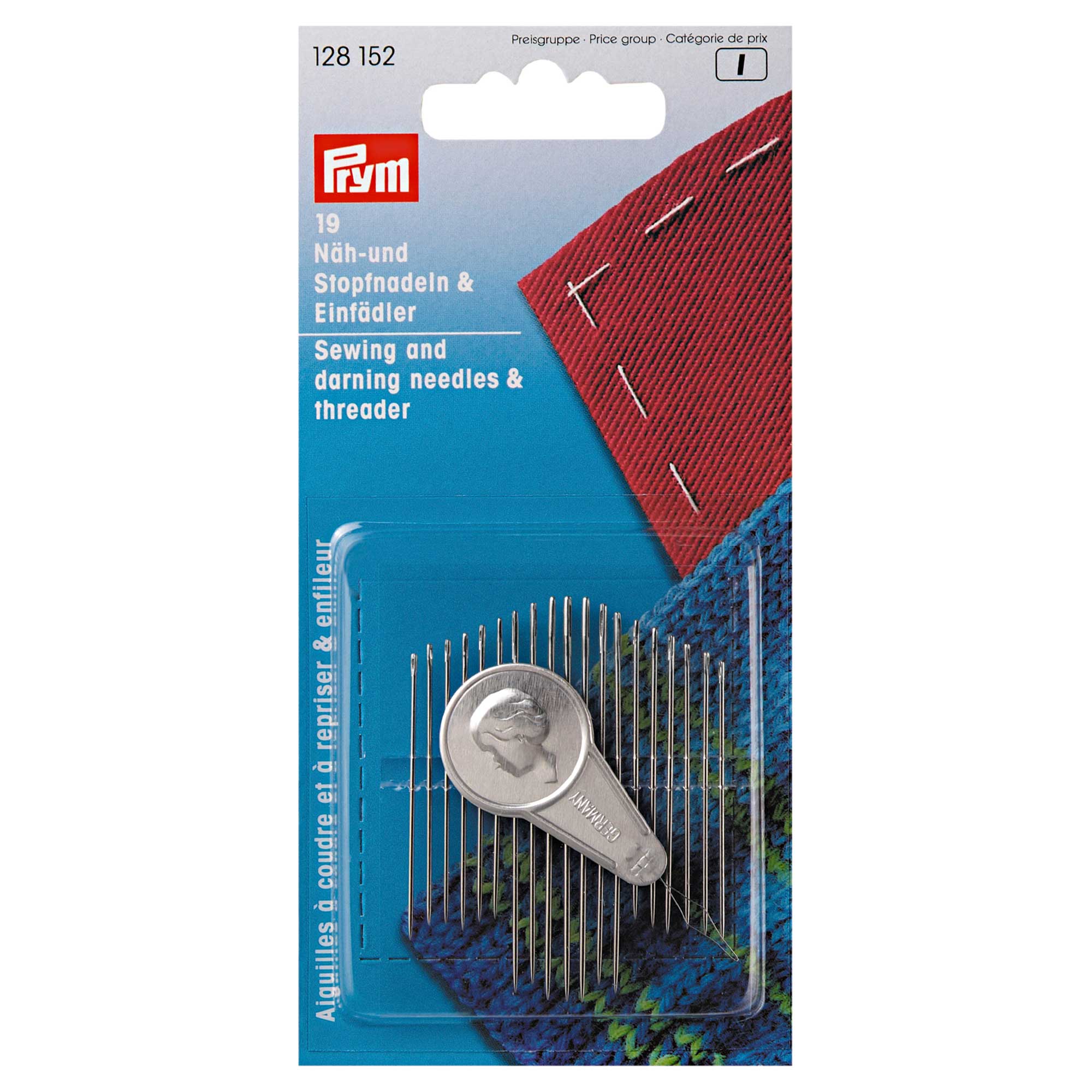 PRYM SEWING/DARNING NEEDLES ASST W/THREADER » Birch Wholesale