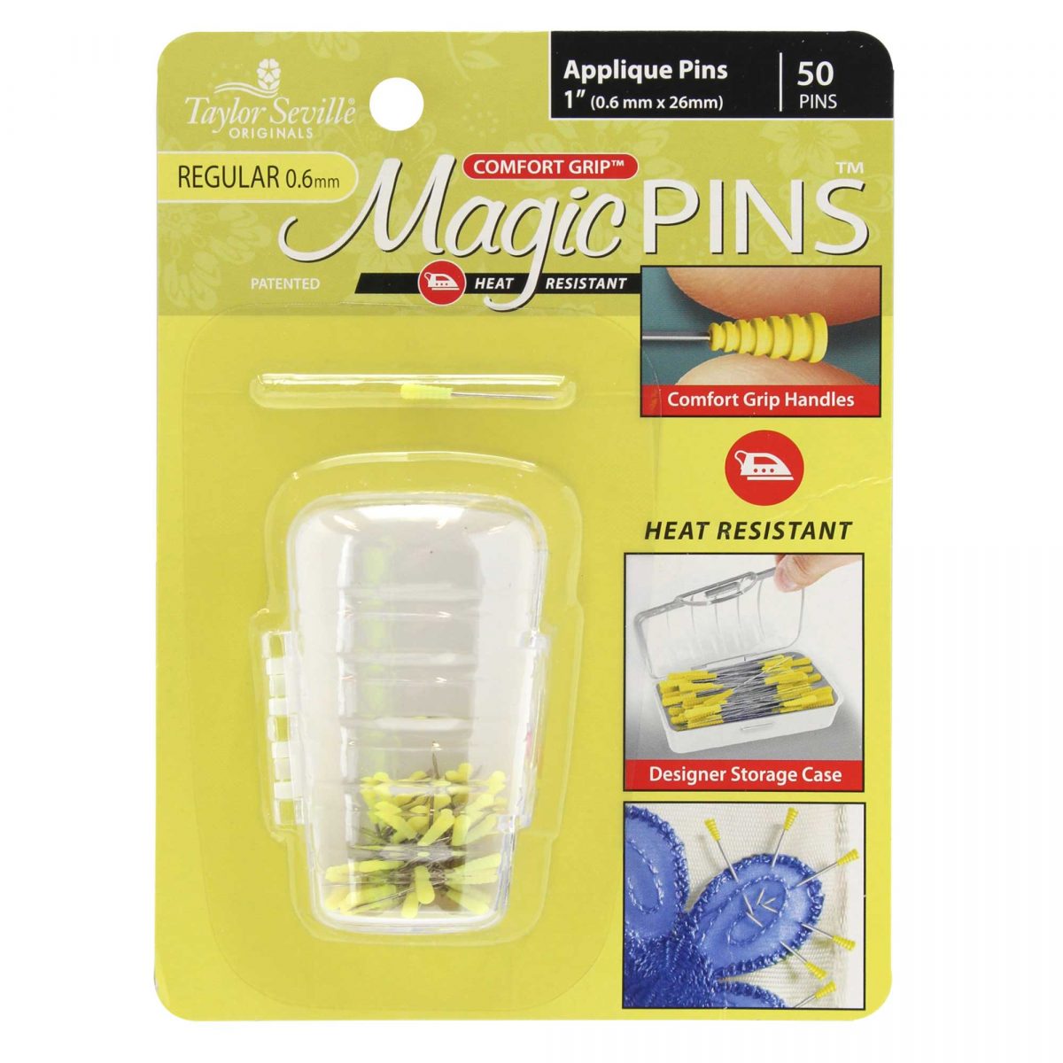 TAYLOR SEVILLE MAGIC PINS QUILTING FINE 50PCS » Birch Wholesale