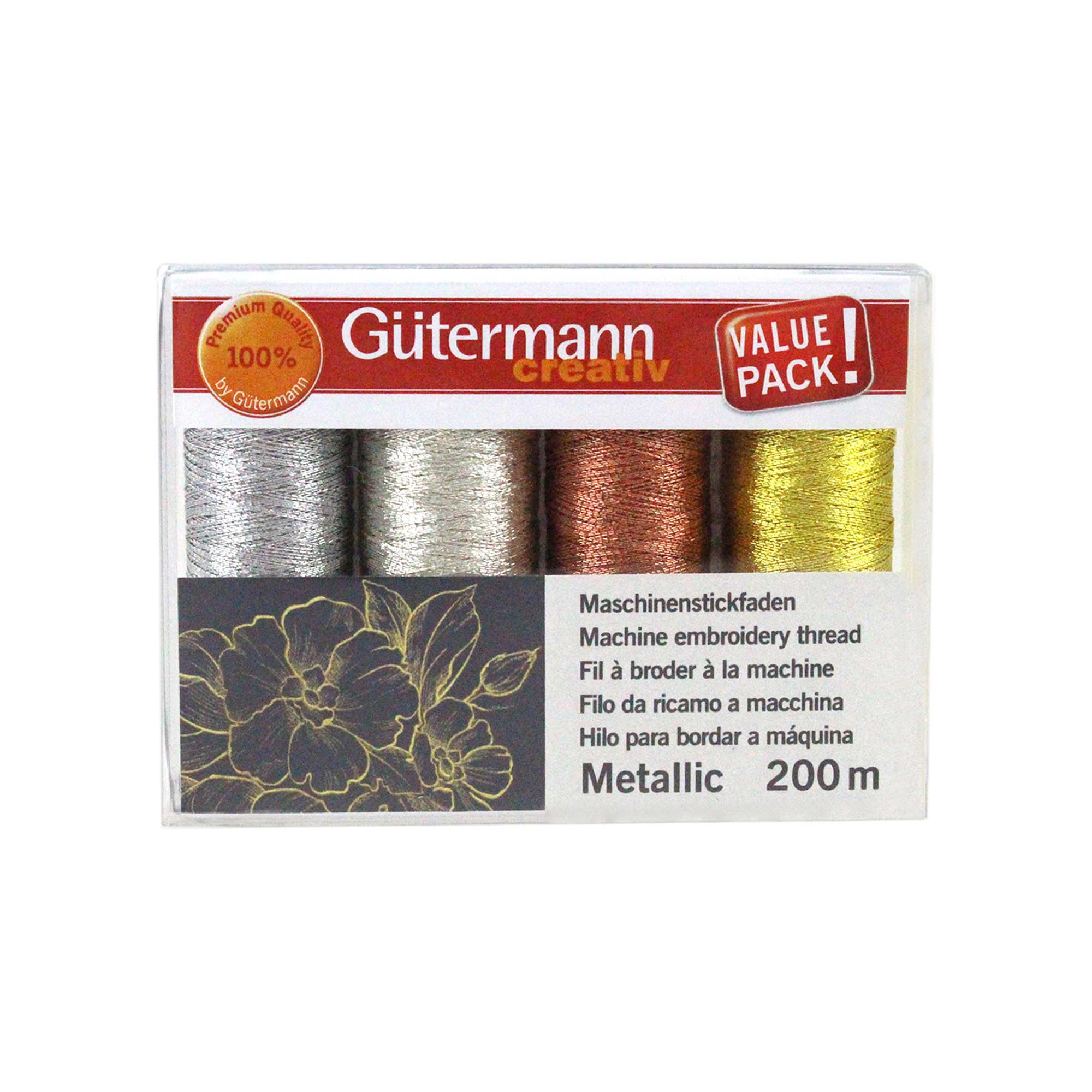 GUTERMANN METALLIC THREAD 50MT » Birch Wholesale