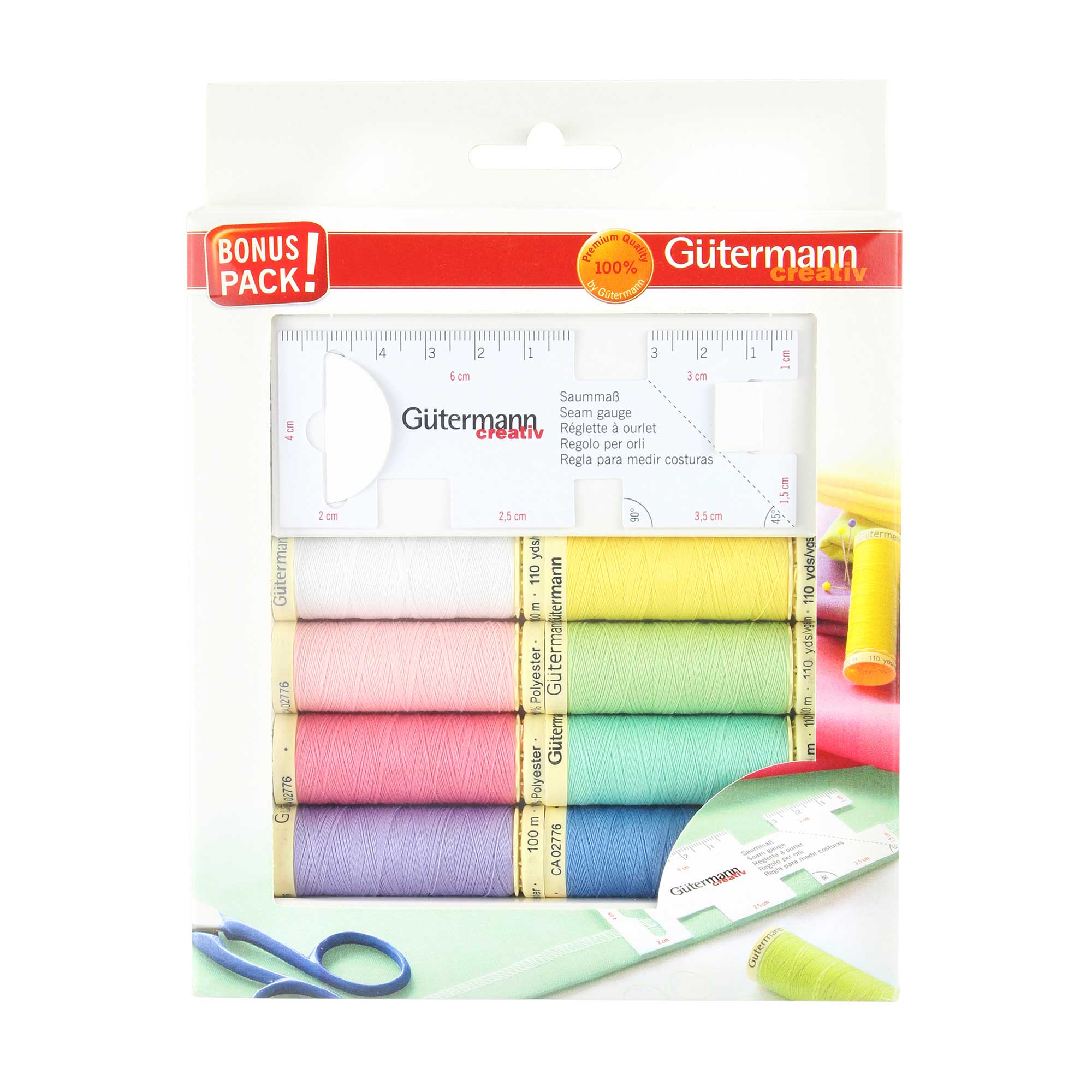 GUTERMANN THREAD SEW-ALL 8RL WITH SEAM GAUGE » Birch Wholesale
