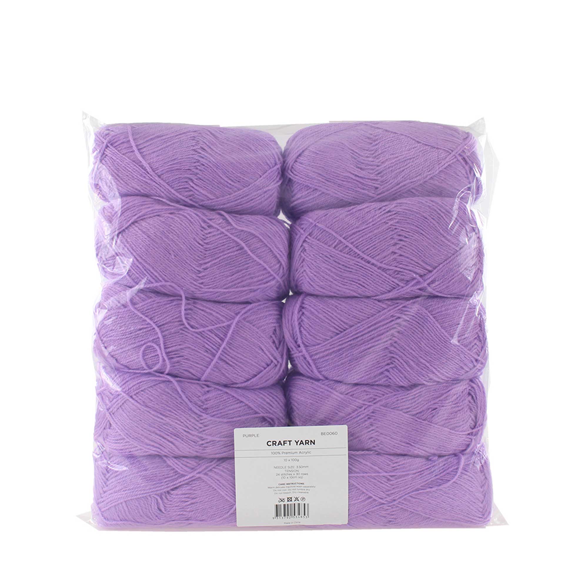 BE CRAFT YARN 100% PREMUIM ACRYLIC 10 X 100G » Birch Wholesale