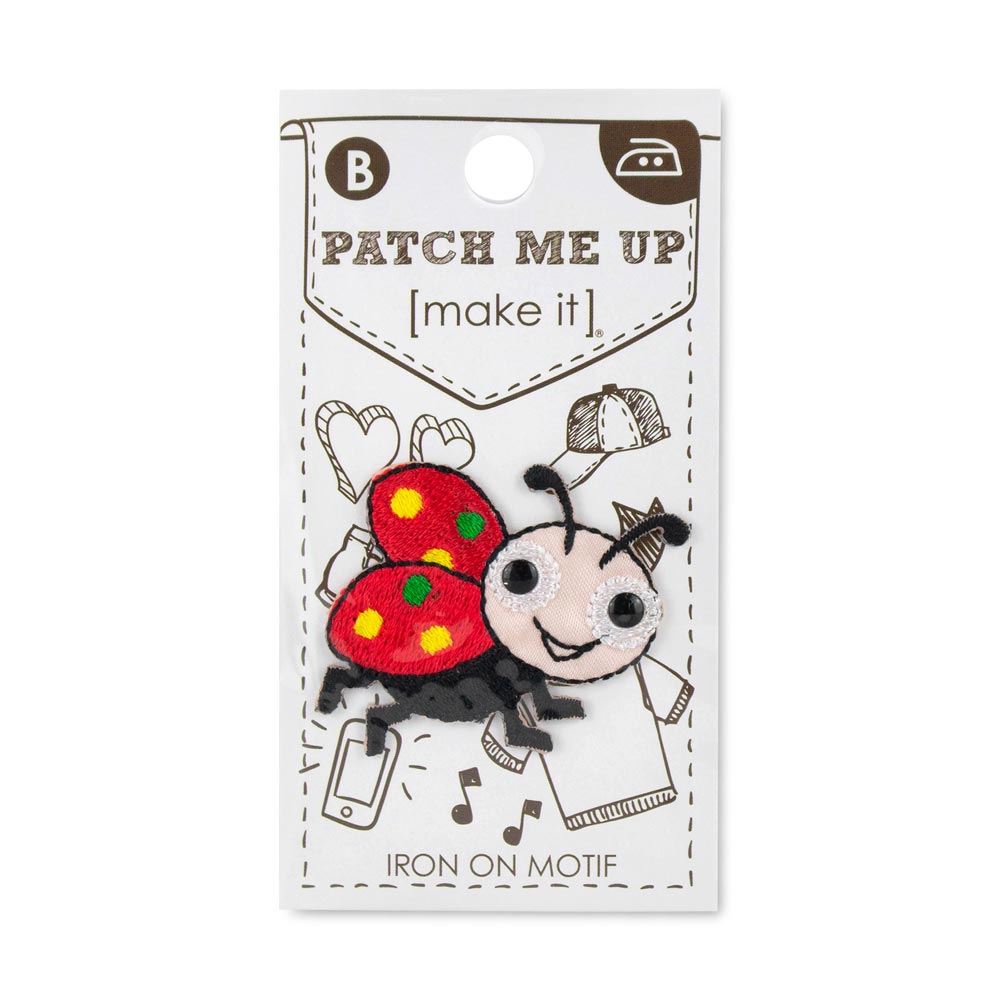 MOTIF IRON-ON LADY BUG WITH WINGS 4.1X3.7CM/3PK » Birch Wholesale