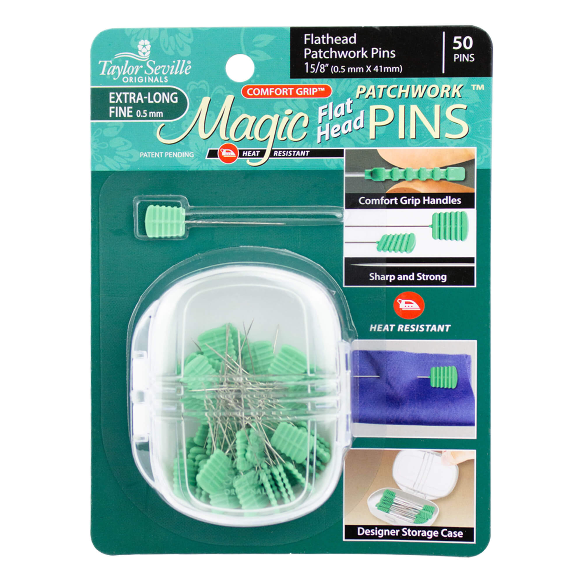 TAYLOR SEVILLE MAGIC FLAT HEAD PINS EXTRA LONG » Birch Wholesale