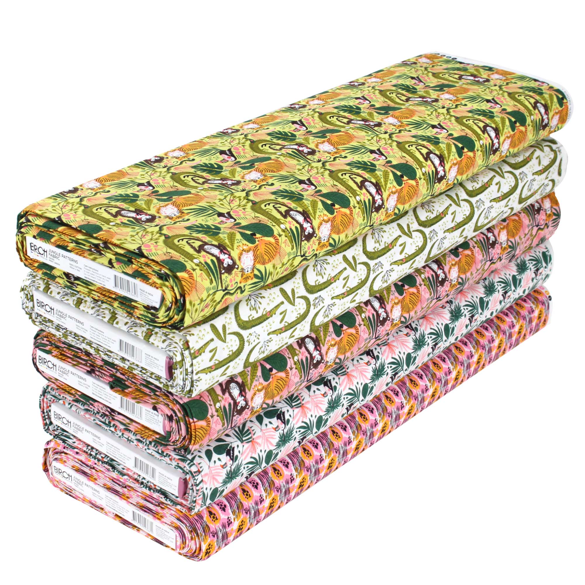 BIRCH FABRIC JUNGLE PATTERNS 110CM X 10MT 100% CTN » Birch Wholesale