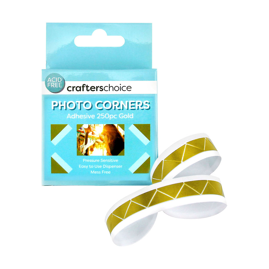 CRAFTERS CHOICE PHOTO CORNERS ADHESIVE 250PC » Birch Wholesale